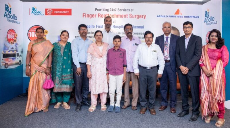 Apollo First Med Hospitals Successfully Performs Complex Finger ...